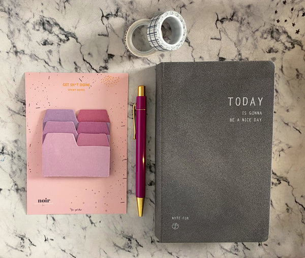 Pink-Purple Large Tabs – noir